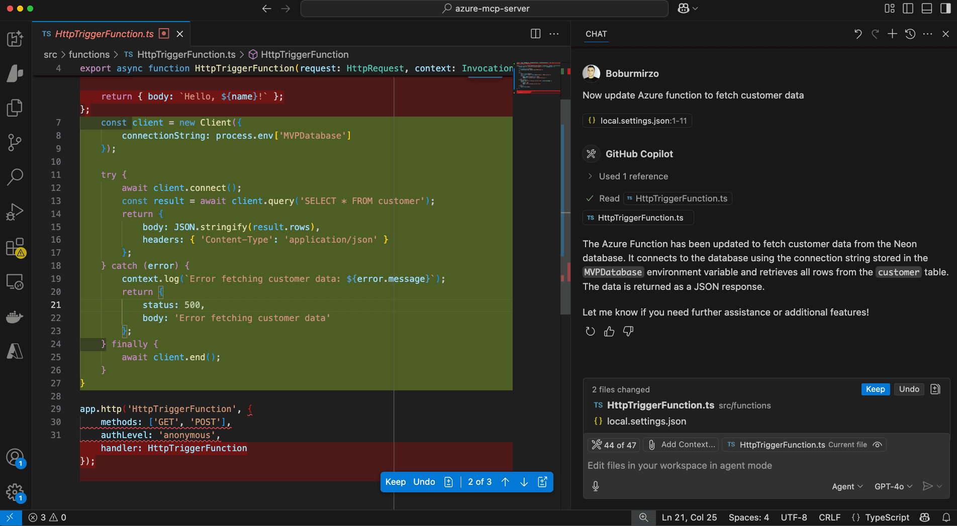 How To Use Neon Mcp Server With Github Copilot In Vs Code Neon Guides