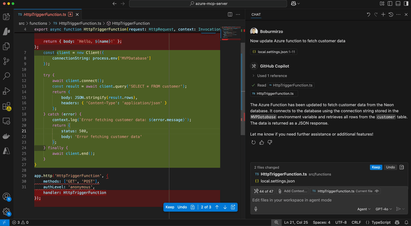 How To Use Neon Mcp Server With Github Copilot In Vs Code Neon Guides