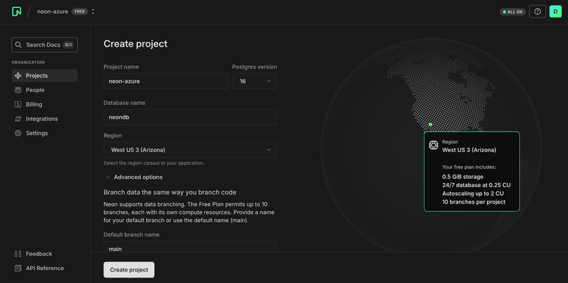 Get Started With Neon Serverless Postgres On Azure Neon Guides