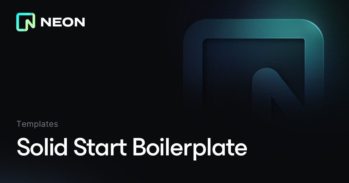 Solid Start Boilerplate - Neon Templates