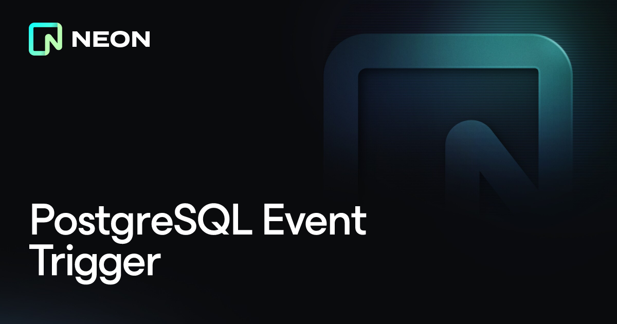 Postgresql Event Trigger